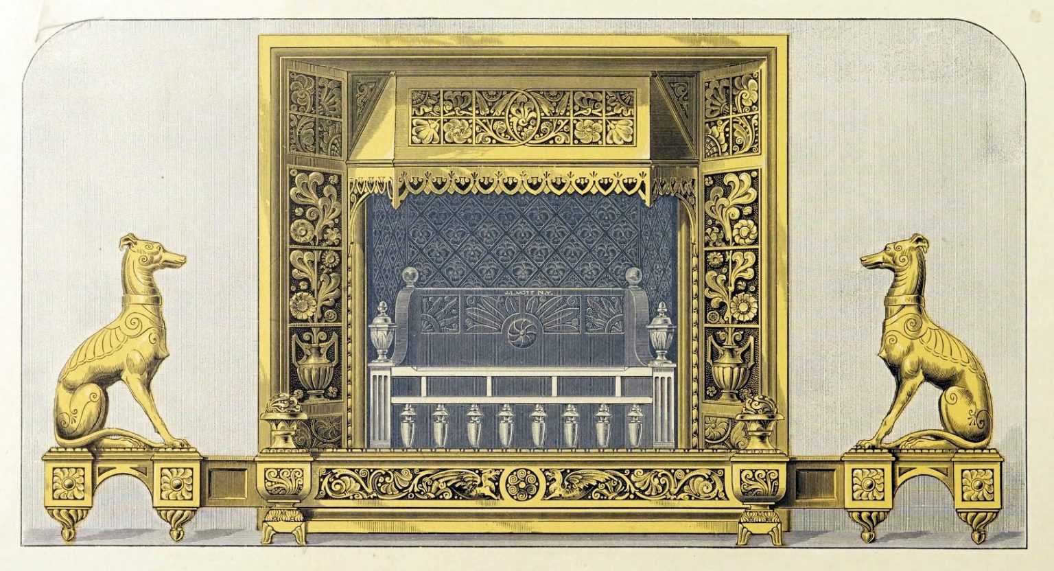 Two dozen fashionable Victorian fireplaces from the 1880s - Click Americana