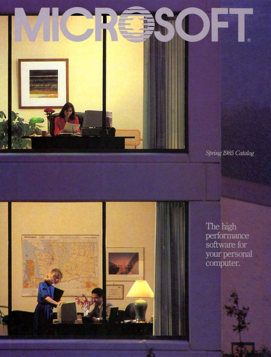 In the 1980s, Microsoft wasn't dominant yet - but was getting there ...