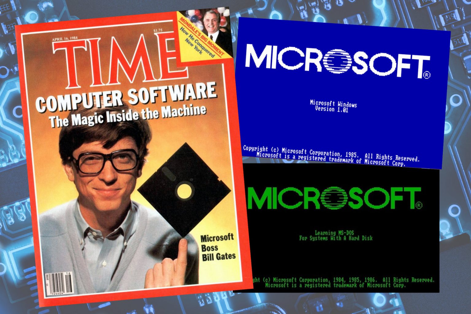 In the 1980s, Microsoft wasn't dominant yet - but was getting there ...