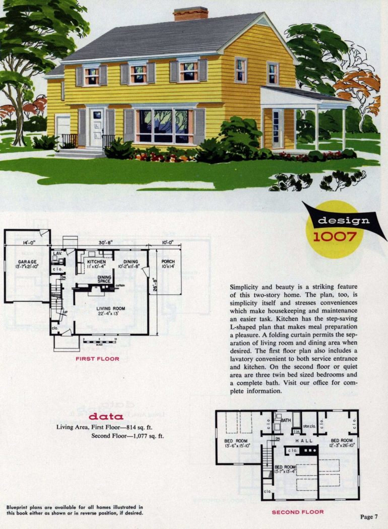 See 125 vintage ’60s home plans used to design & build millions of mid ...