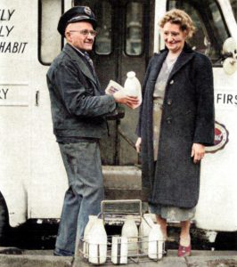 The milkman of years ago delivered milk & happy memories - Click Americana