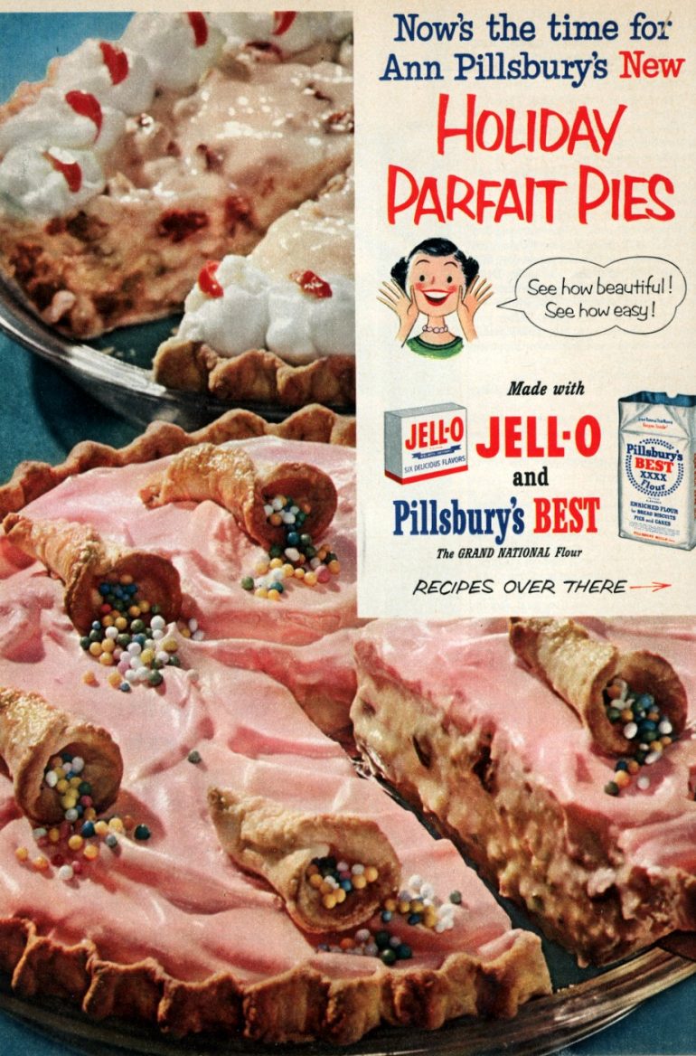 Mince parfait pie & Date nut parfait pie (1952) - Click Americana
