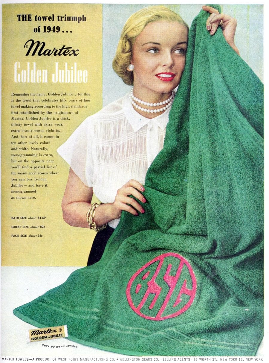 We found 50+ fun & funky vintage bath towels that will make you feel ...