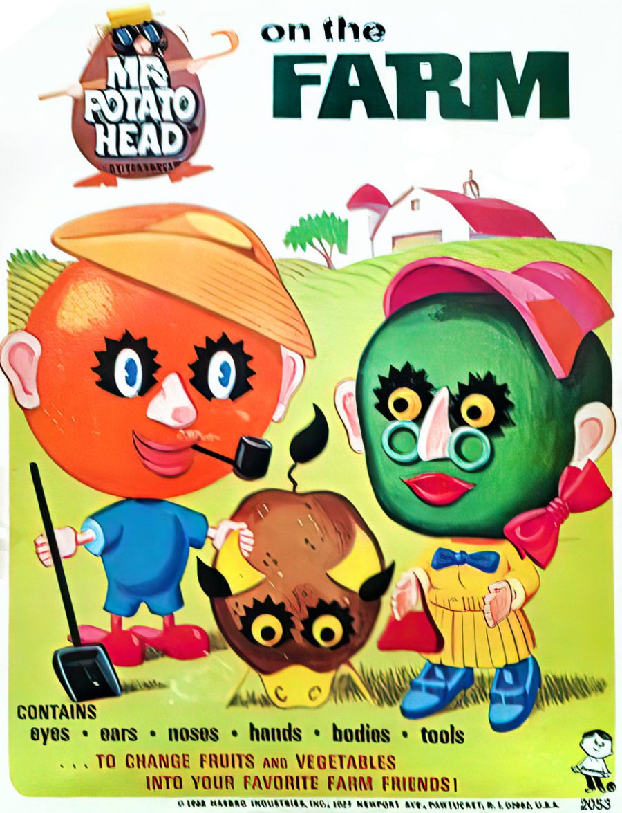 The original Mr Potato Head & Mrs Potato Head toys in the 1950s were ...