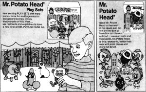 The original Mr Potato Head & Mrs Potato Head toys in the 1950s were ...