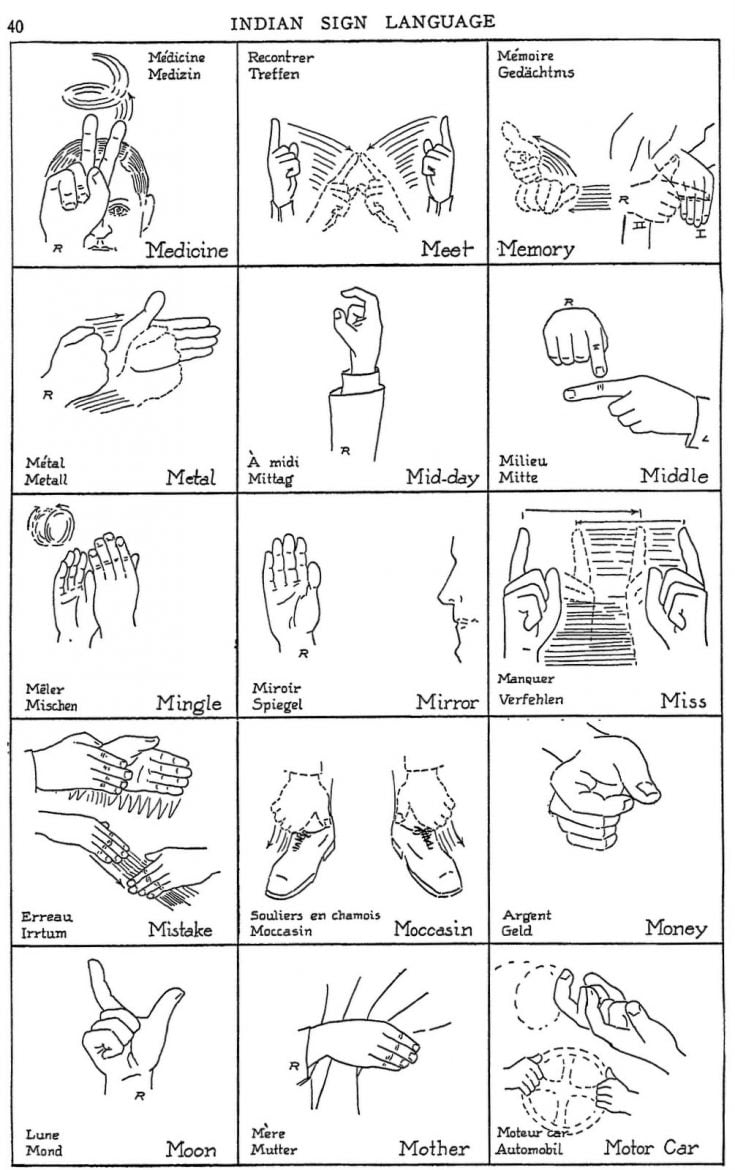 Native American sign language: Illustrated guides to 400 gestures ...