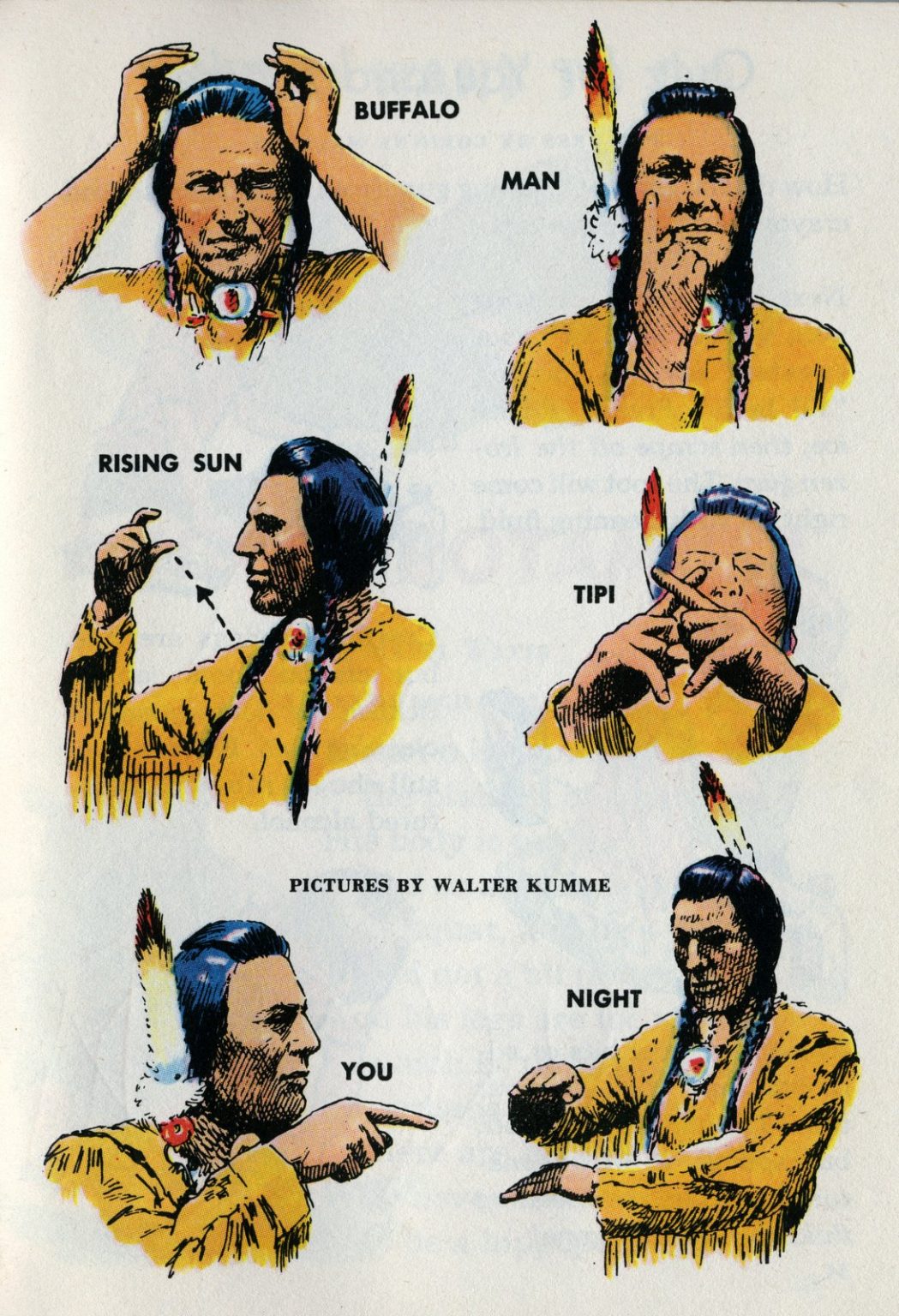 Native American sign language: Rare illustrated guides to 400 gestures ...