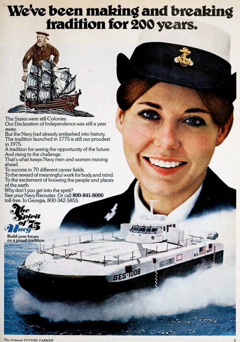 Navy. It's not just a job, it's an adventure: Vintage recruitment ads ...