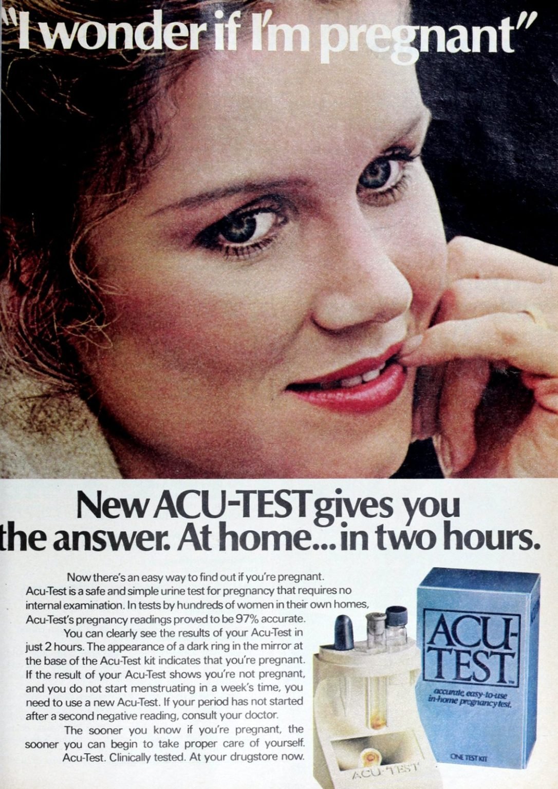 These vintage home pregnancy test kits used test tubes & had a two-hour ...