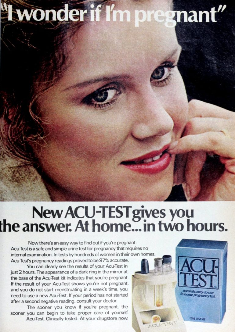 These vintage home pregnancy test kits used test tubes & had a two-hour ...