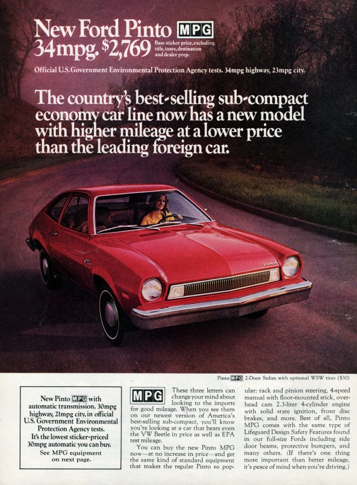 Ford Pinto: The bestselling sub-compact economy car from the 70s & 80s ...