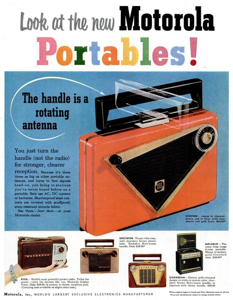 Old portable radios were marvels of technology from the 1950s to the ...