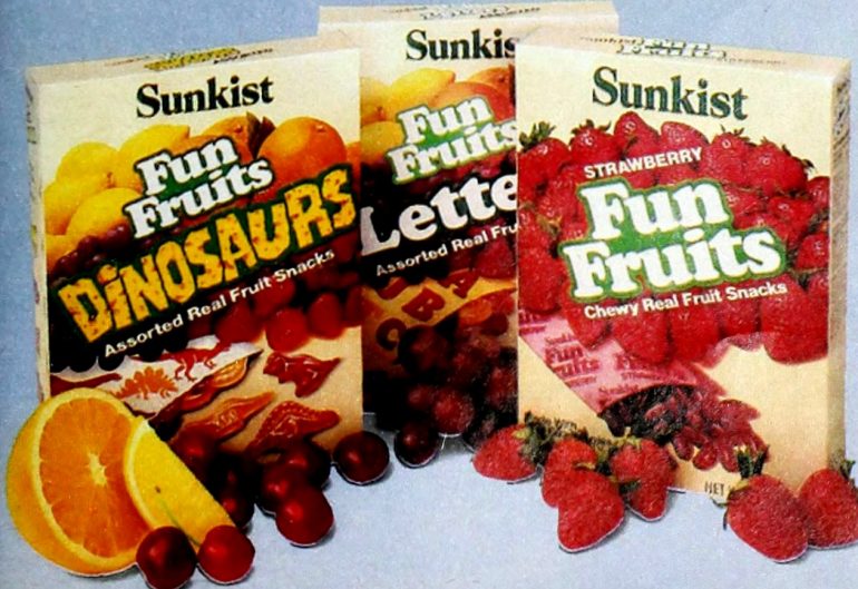 These 1980s fruit snacks came in a ton of shapes, flavors & colors ...