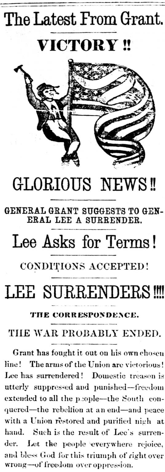 How the Civil War ended, and find out the details of Lee's surrender to ...