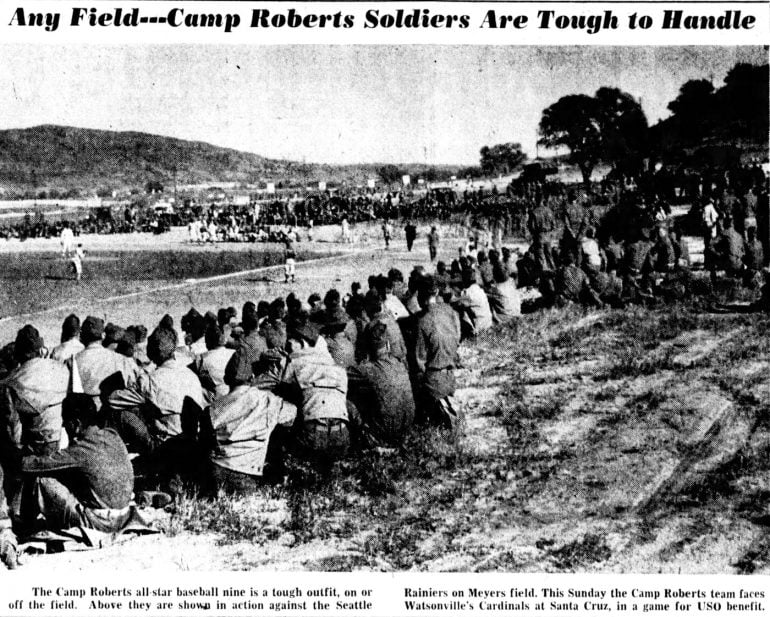 See Camp Roberts, where more than 400,000 troops trained during WWII ...