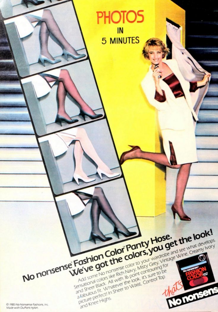 Vintage '80s pantyhose, nylons & tights came in lots of awesome colors & textures - Click Americana