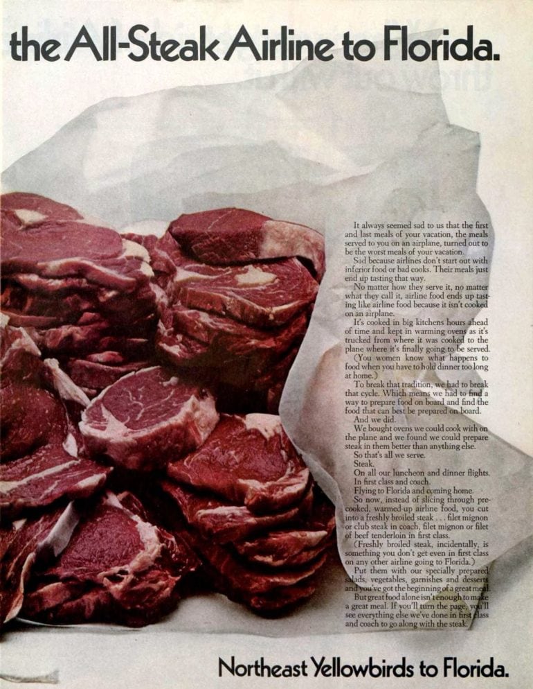 Amazing airline food from the 1950s, 1960s & 1970s: In-flight meals you ...