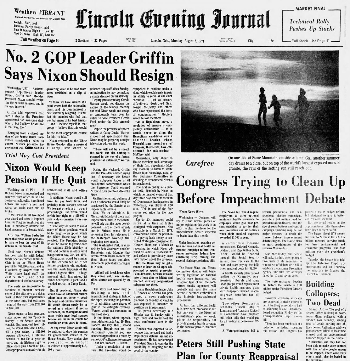 Nixon's resignation: Headlines from the President's last days in office ...