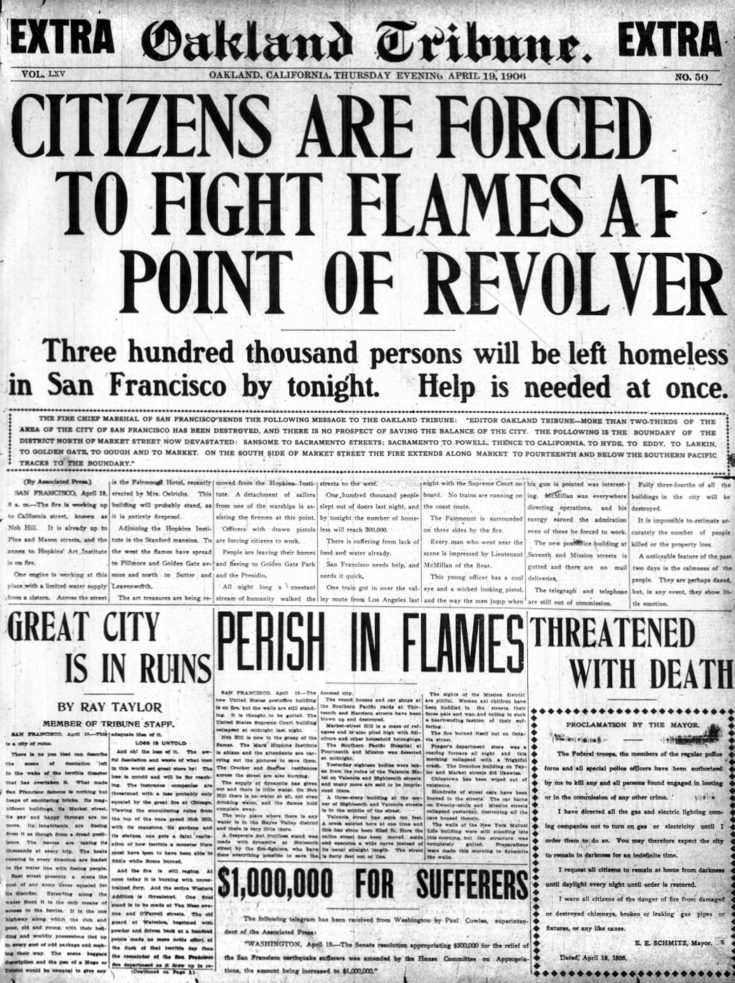 The 1906 San Francisco earthquake: Rare pictures & reports made while ...