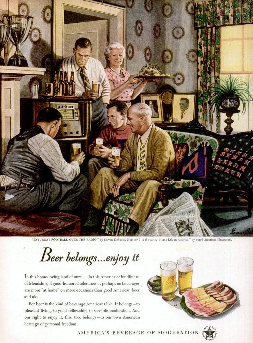 Beer belongs - enjoy it! 20 old-fashioned scenes from the 40s & 50s - Click Americana