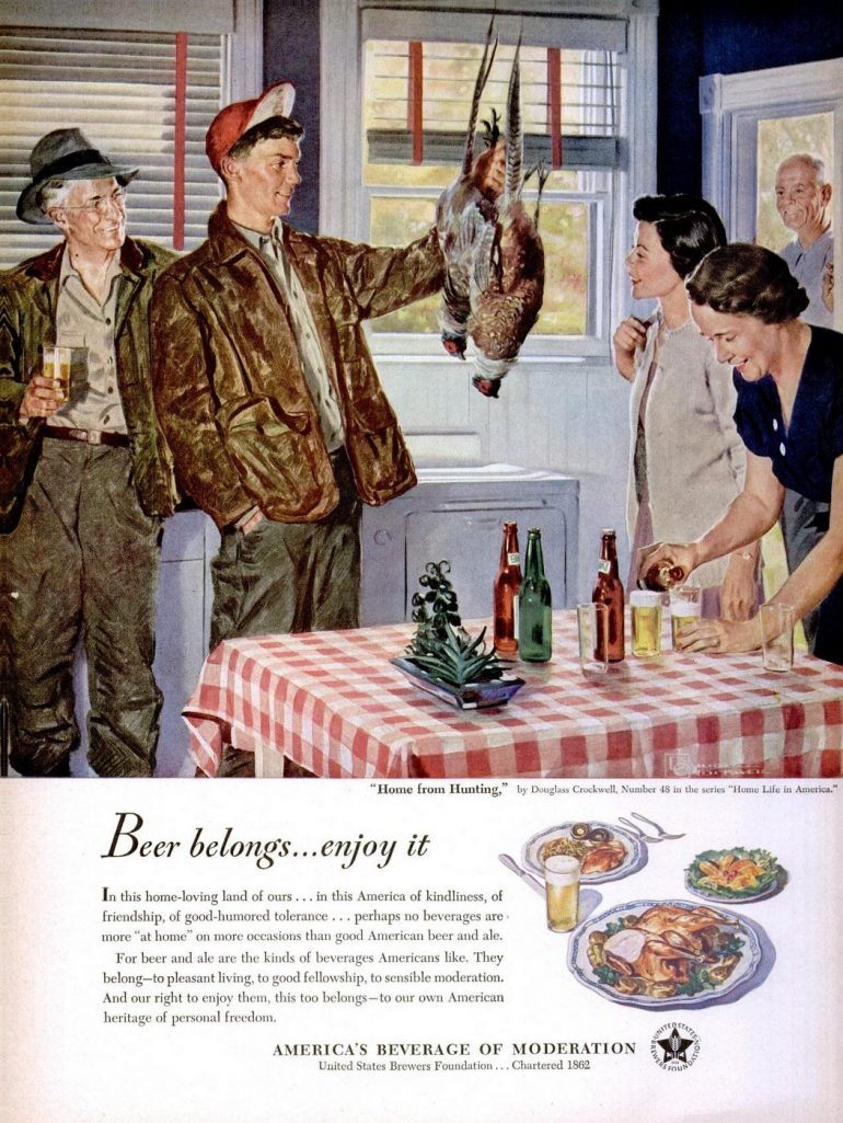 Beer belongs - enjoy it! 20 old-fashioned scenes from the 40s & 50s - Click Americana