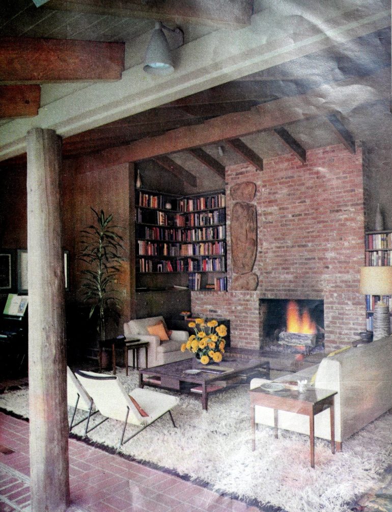 Vintage brick fireplaces: Warm & wonderful home decor from the 1950s ...