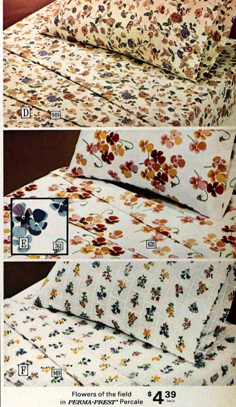 Retro 1970s sheet sets with bright & bold colors and bonus flower power ...
