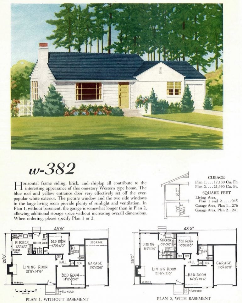 1940s house plans: These vintage starter home designs were small but ...