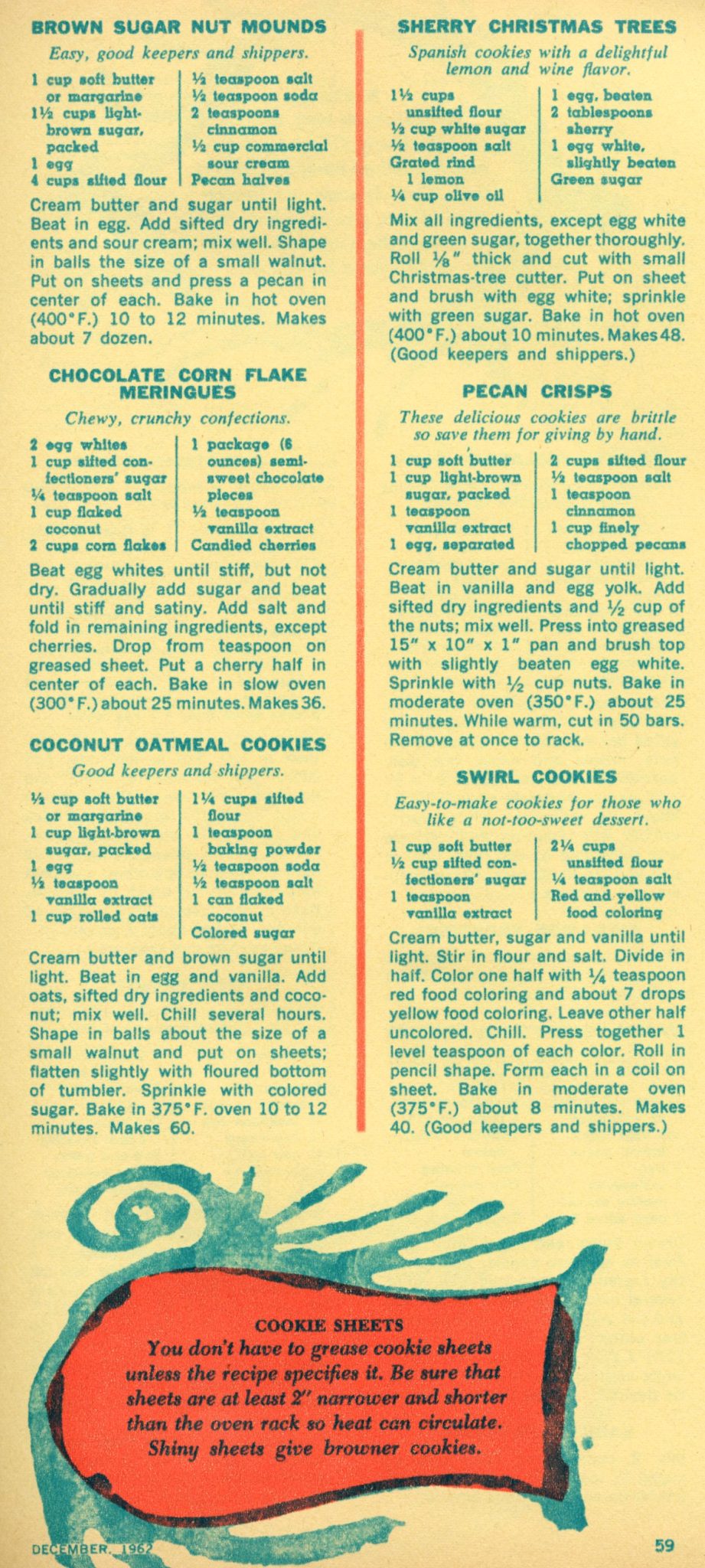 36 classic Christmas cookie recipes children will love (1962) - Click ...