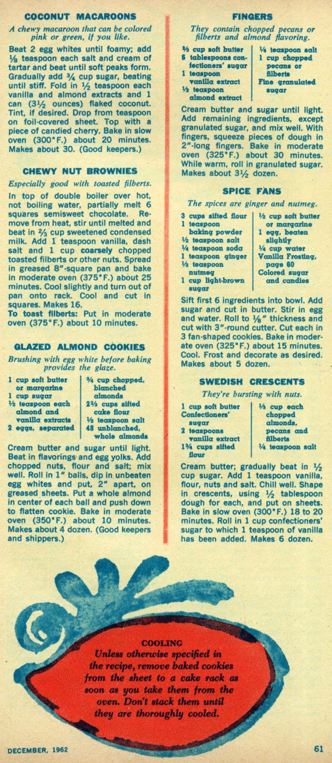 36 classic Christmas cookie recipes children will love (1962) - Click ...