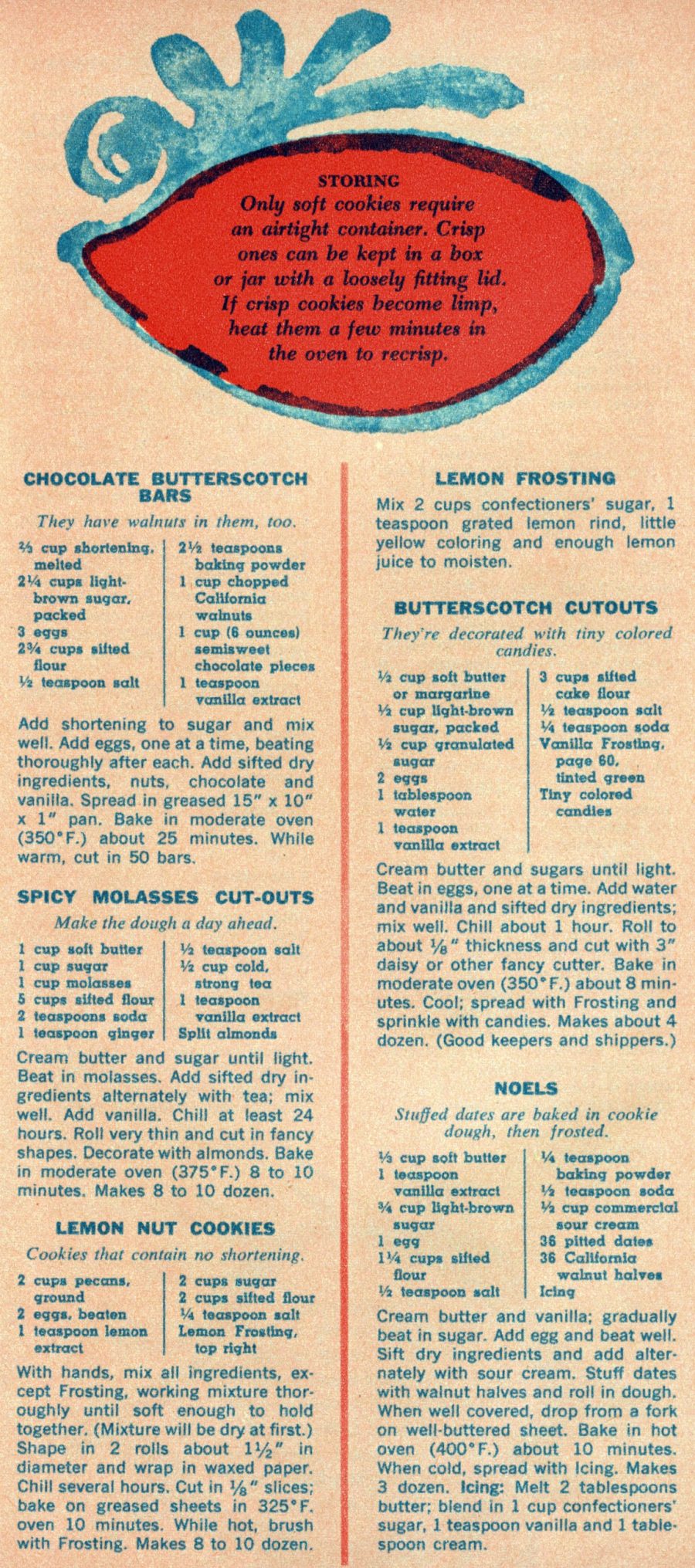 36 classic Christmas cookie recipes children will love (1962) - Click ...