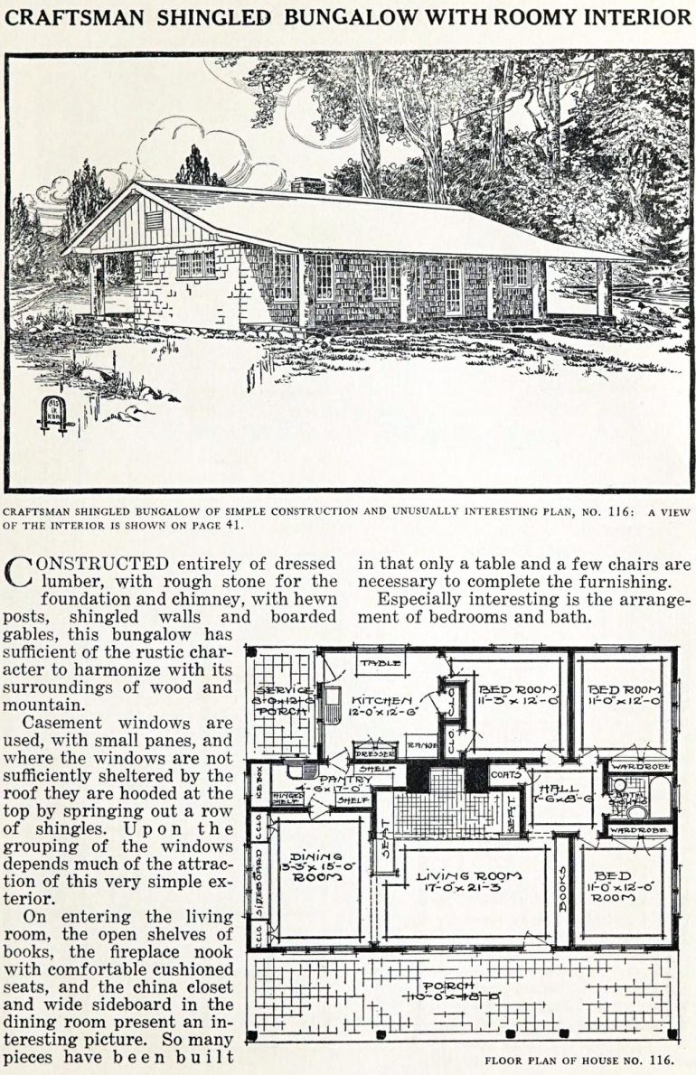 These 26 gorgeous vintage Craftsman house plans will make you want to ...