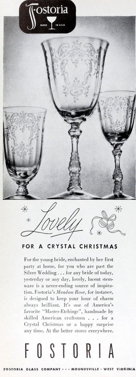 Vintage Fostoria glass: 100+ gorgeous patterns, colors & styles of the ...