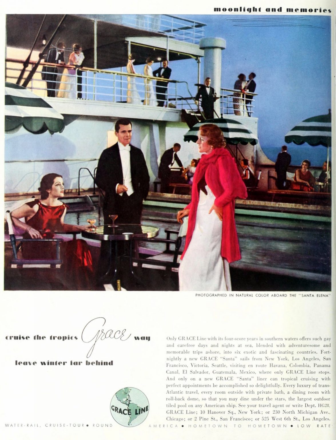 See old cruise ships & ocean vacations from the '30s through the '60s ...