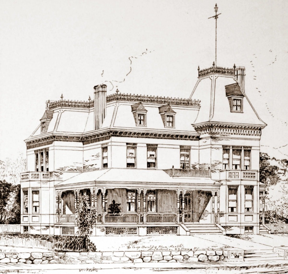 Find out about old-fashioned mansard roof homes & Second Empire-style ...