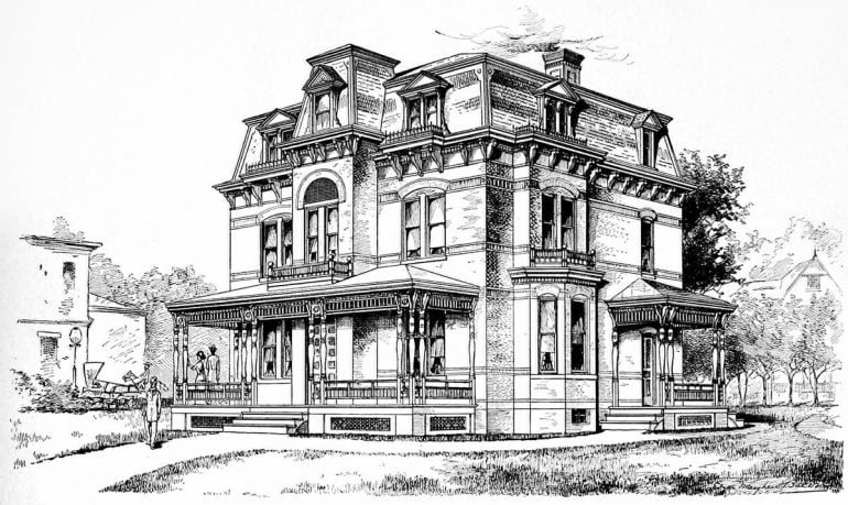 Find out about old-fashioned mansard roof homes & Second Empire-style ...