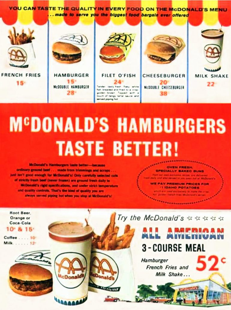 Vintage McDonald's: See 5 decades of the worlds' most famous fast food ...