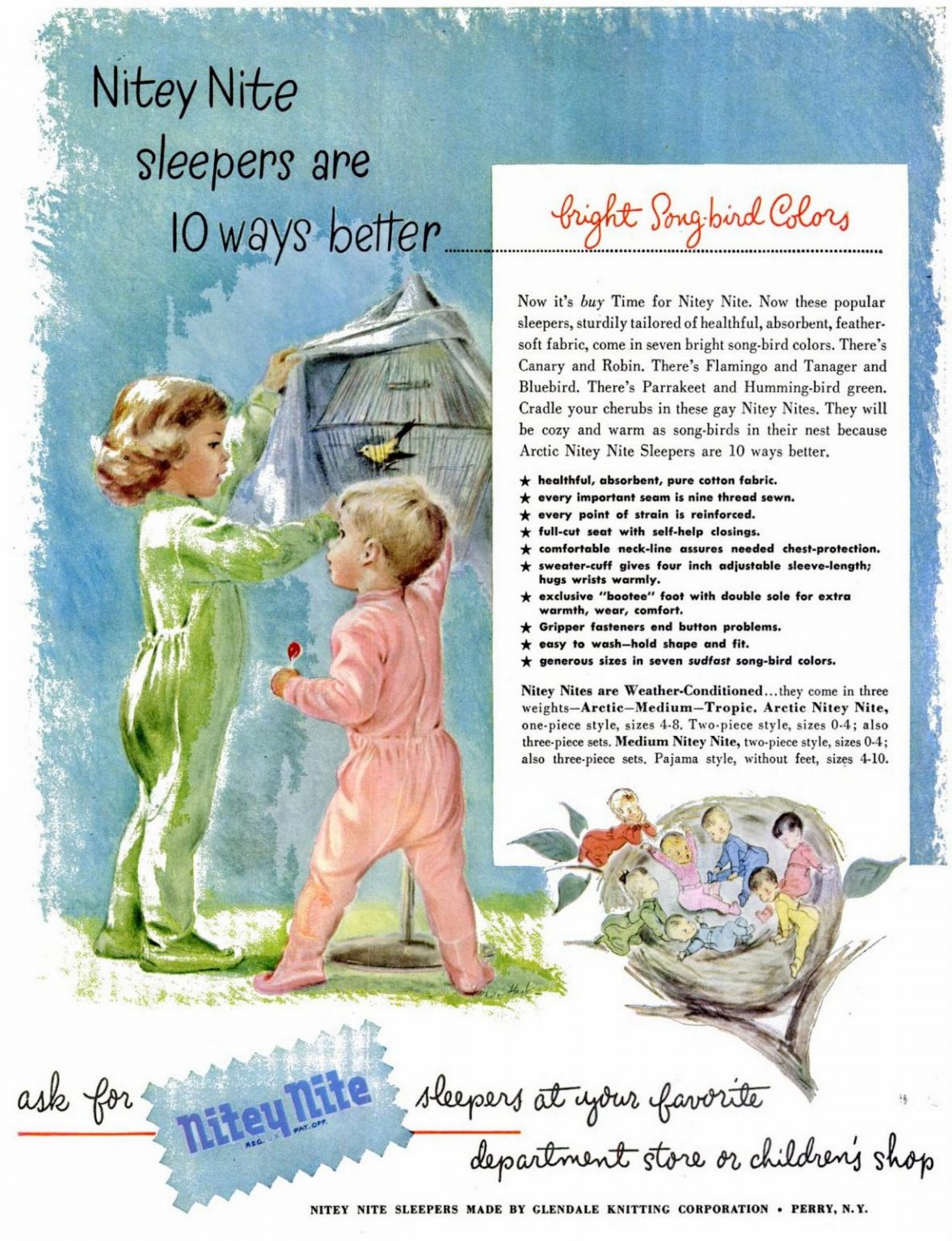 These adorable Nitey Nite footed sleepers helped sell bedtime routines ...