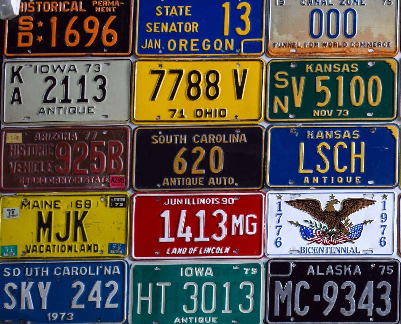 See 200 vintage license plates for all the American states & beyond ...