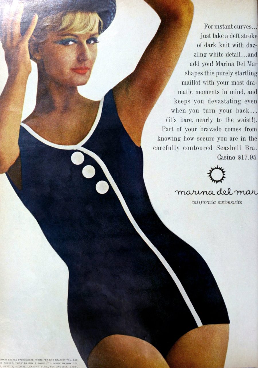 1960s swimwear: 60+ bold one-piece and bikini swimsuits that made waves - Click Americana