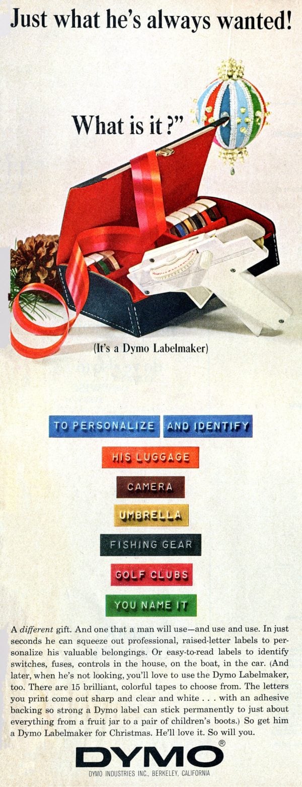 How the old-fashioned Dymo label maker made embossed self-adhesive ...