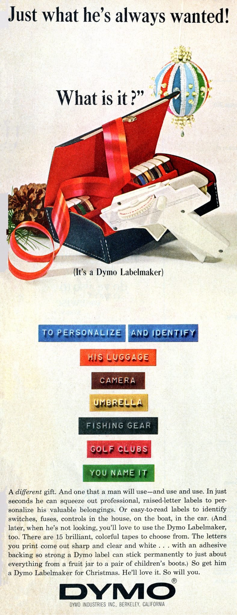 How the old-fashioned Dymo label maker made embossed self-adhesive ...