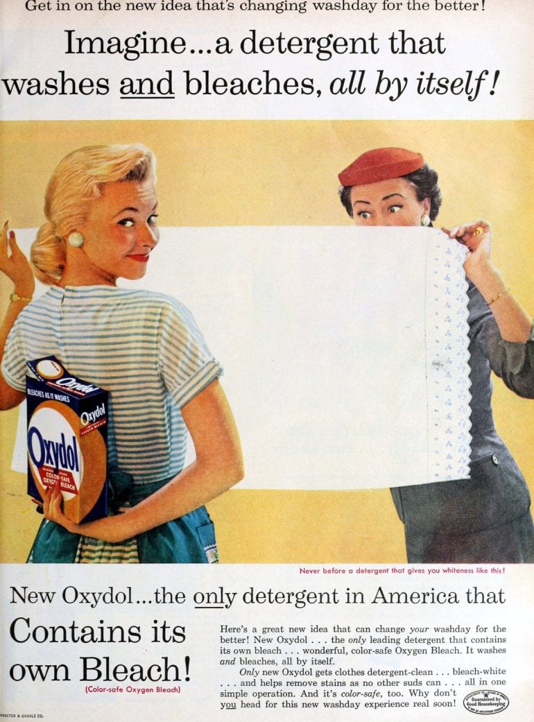30 old laundry detergent brands & ads, plus bleach, fabric softeners ...