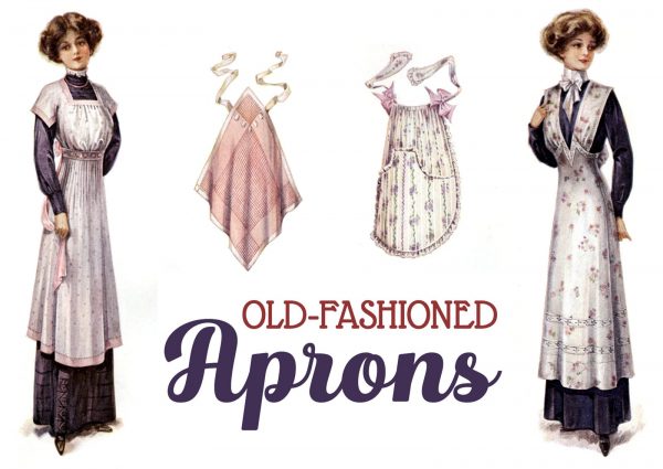 See pretty antique apron styles from 100+ years ago - Click Americana