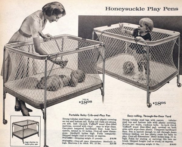 Vintage baby gear from the 1950s: Playpens, strollers & more - Click ...