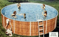 Vintage above-ground pools like these made swimming & summer water fun ...