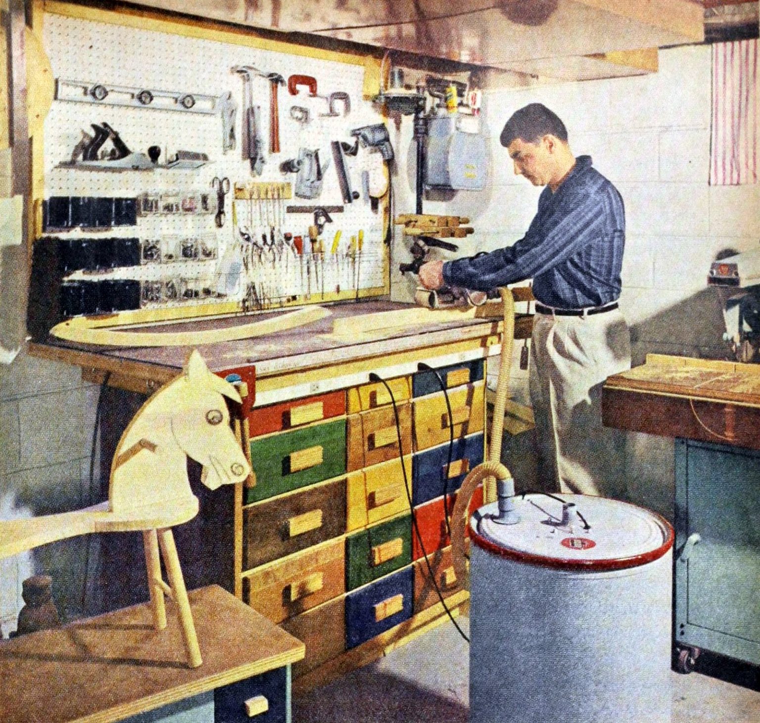 1950s home workshop organization: Inspiring ideas for DIYers that stand ...