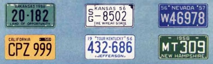 Over 200 vintage license plates from every state show off decades of ...