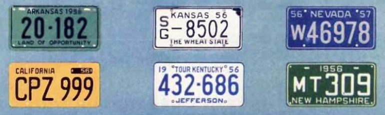 See 200 vintage license plates for all the American states & beyond ...