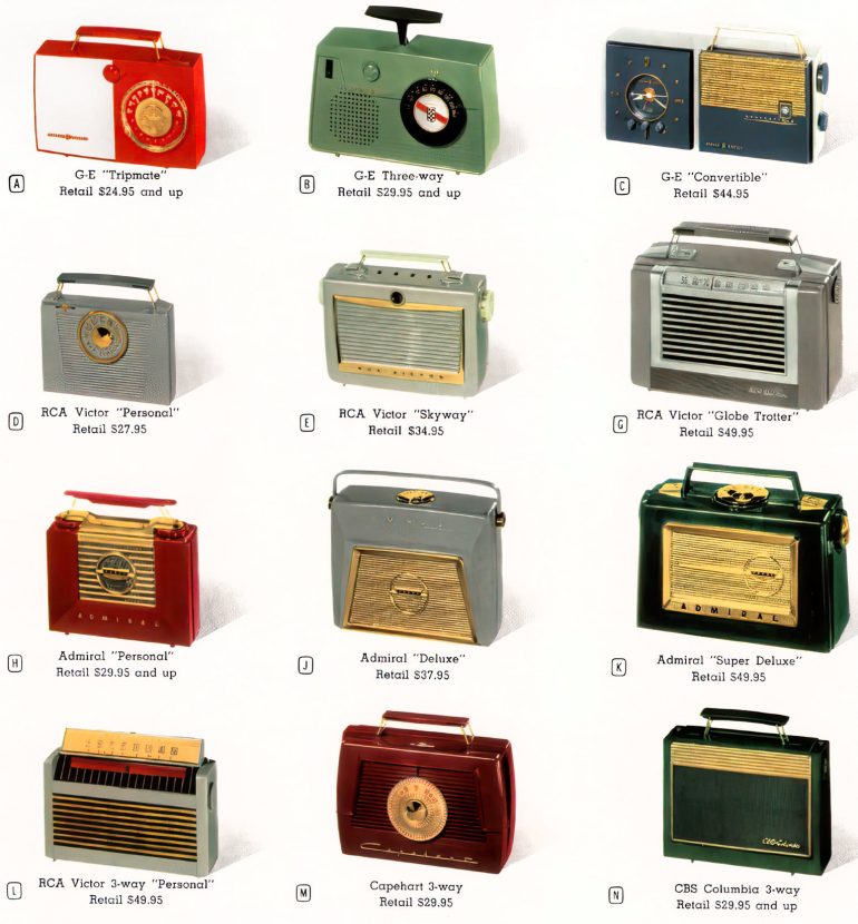 Old portable radios were marvels of technology from the 1950s to the ...